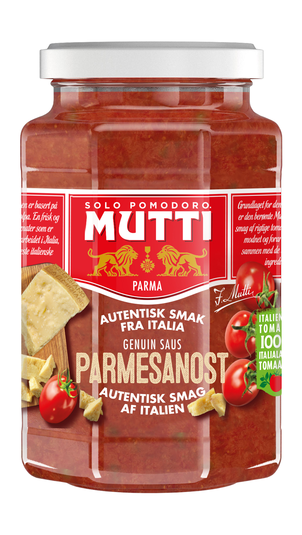 Pastasaus med Parmigiano Reggiano produktinformasjon | Mutti Norway